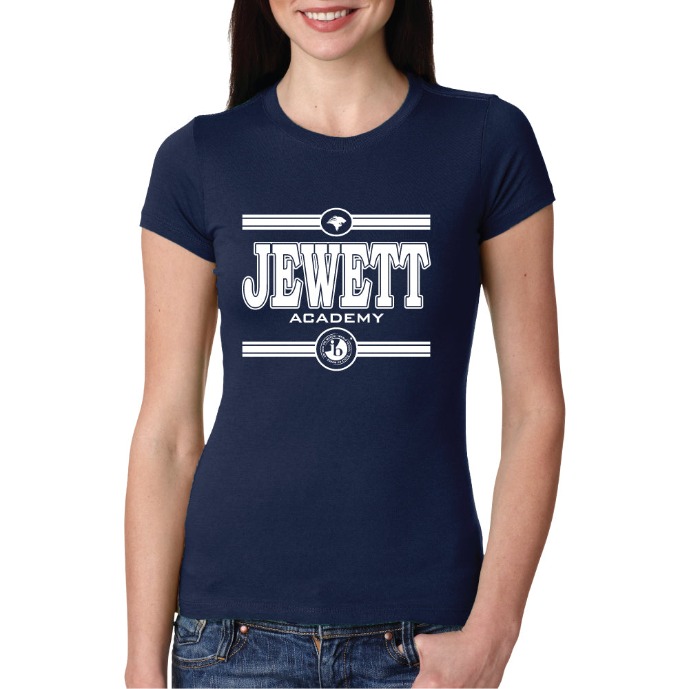 Jewett Academy Ladies Junior Cut Tee with IB Logo (LADIES Adult sizes ...